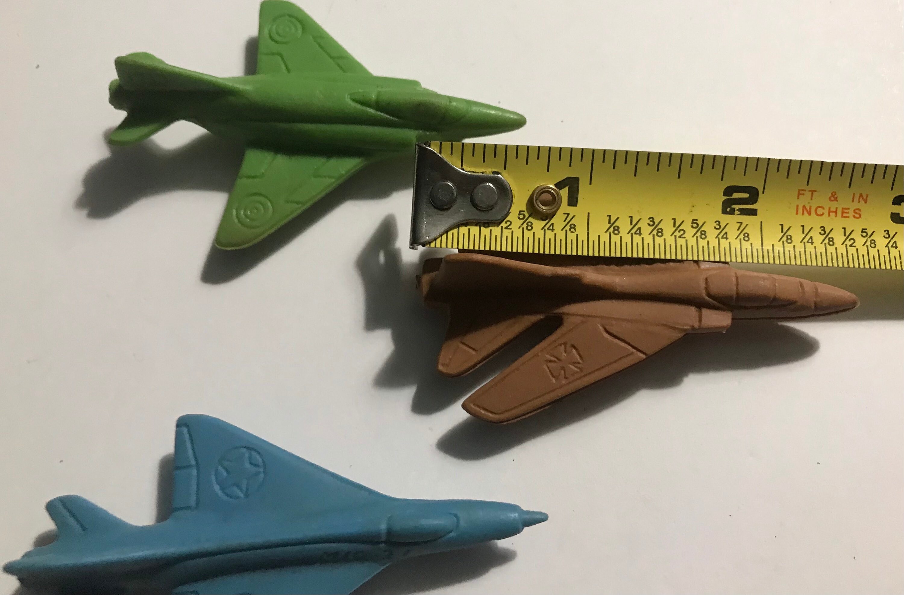 Vtg 1970s Matchbox Lesney Jet Airplane Erasers Blue Mig - Etsy