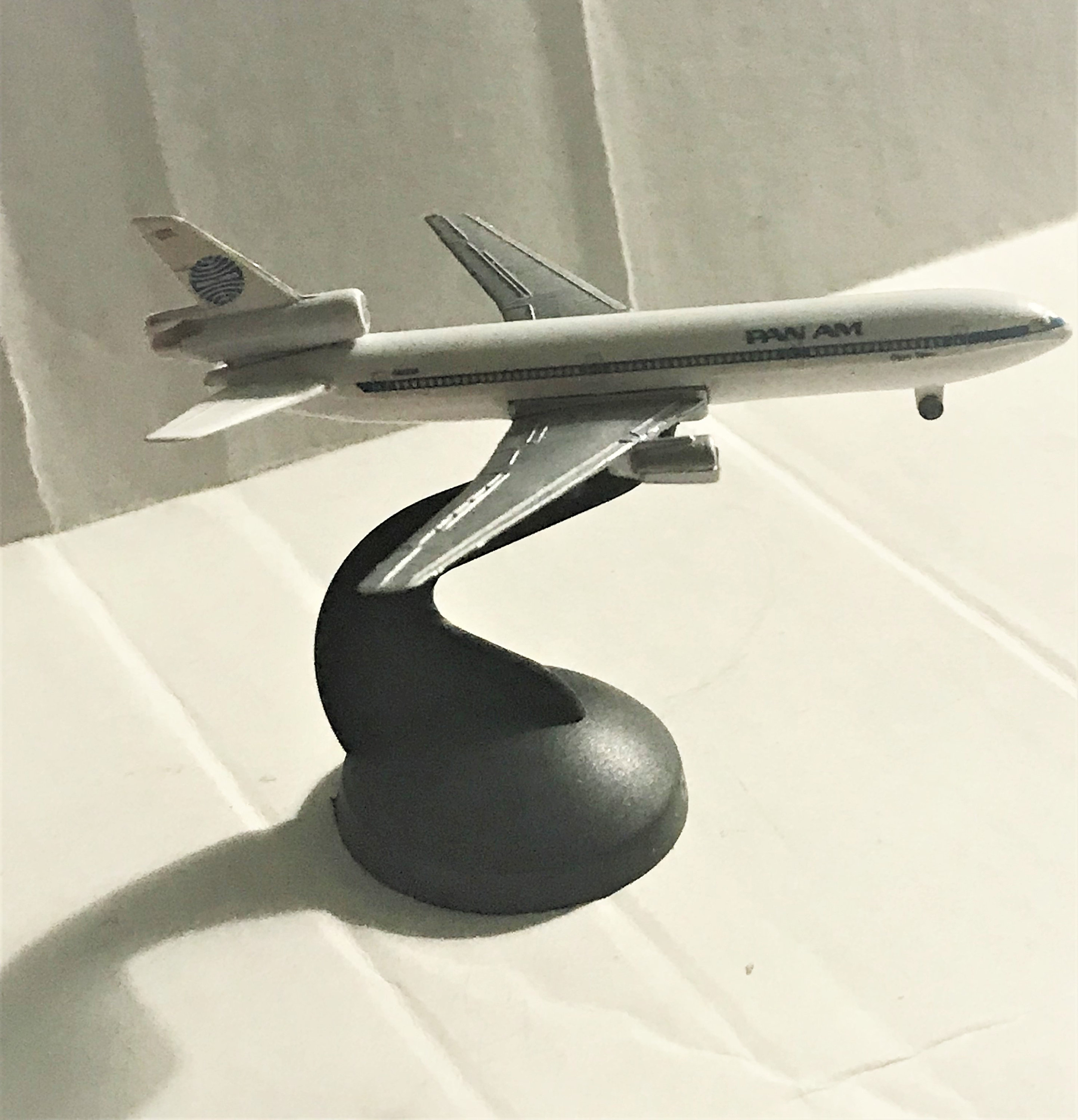 Vtg Pan Am Airlines DC-10 Aircraft LE German SCHABAK 1:600 Diecast ...