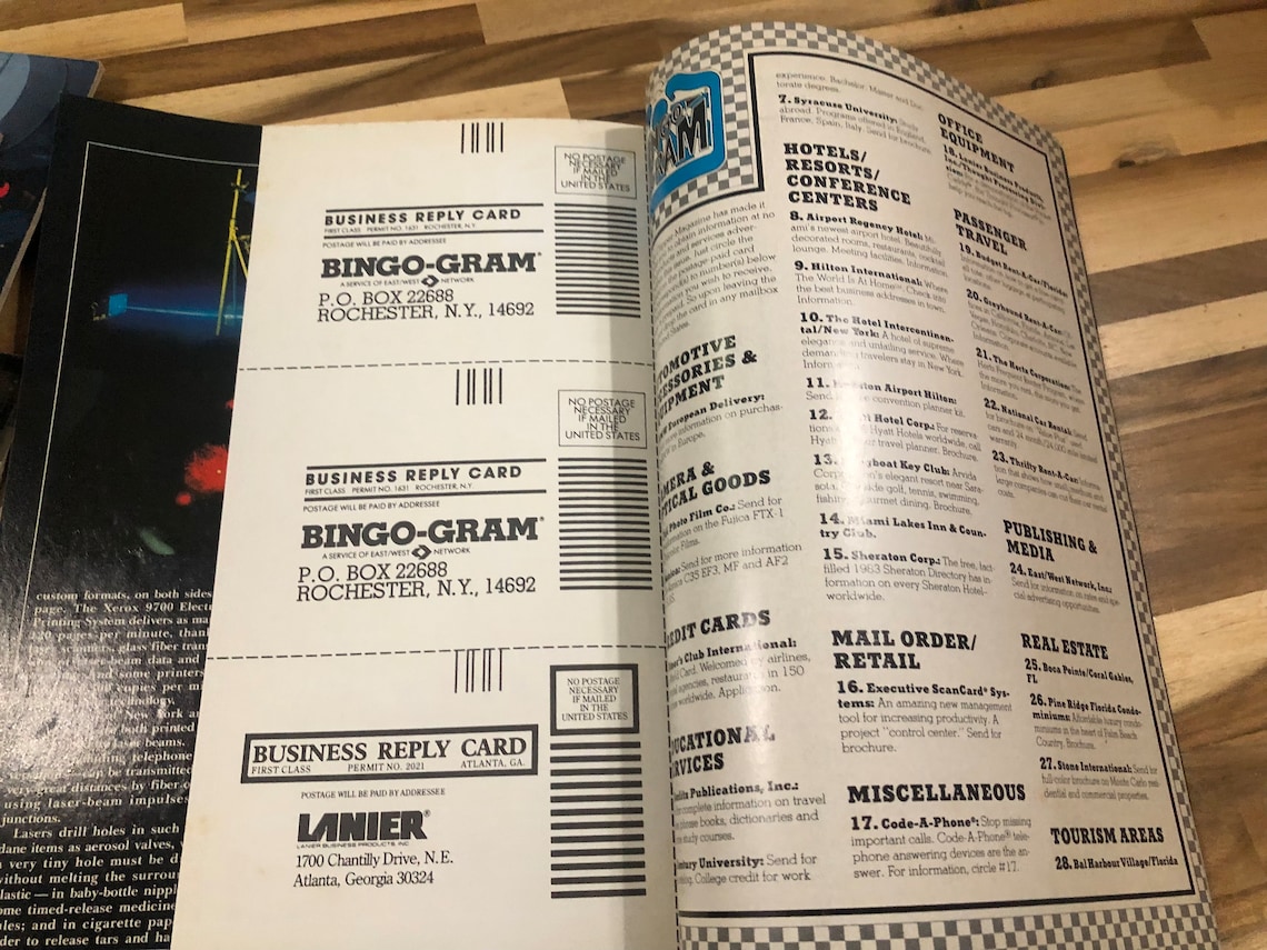 Vintage PAN AM CLIPPER Airlines Passenger In-flight January 1983 ...