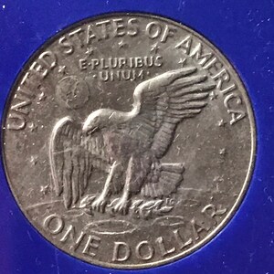 Vtg 1978 Eisenhower Dollar Louis Rukeyser “bullish Best Wishes” Case ...