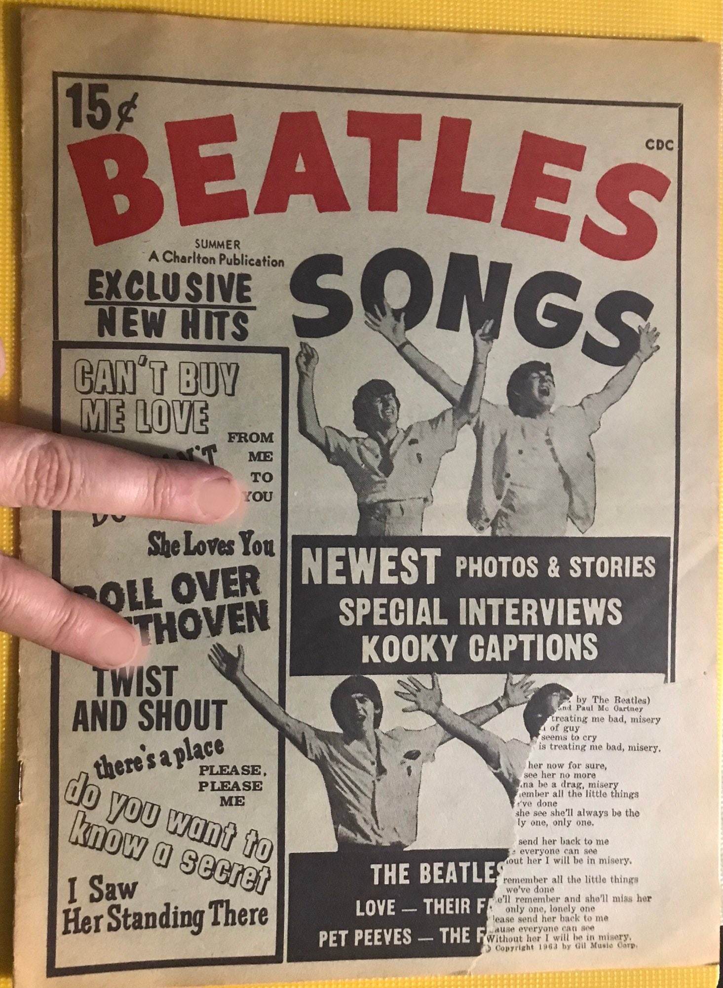 1964 Charlton Magazine the BEATLES SONGS 2 Lyrics Rat Fink Ad Vintage ...