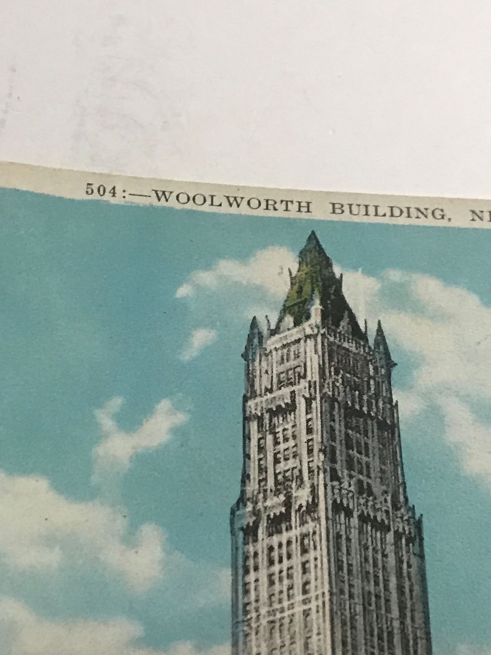 Vintage Postcard WOOLWORTH Building New York City NY 1930s *has a Major ...