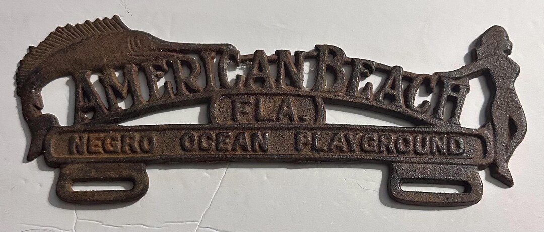 Vintage/antique Cast Iron African AMERICAN BEACH “black” Ocean ...