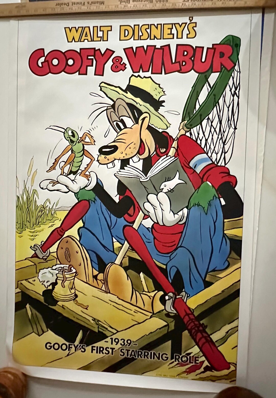 Vintage Walt Disney Company Goofy and Wilbur 1 Sheet Numbered Movie ...