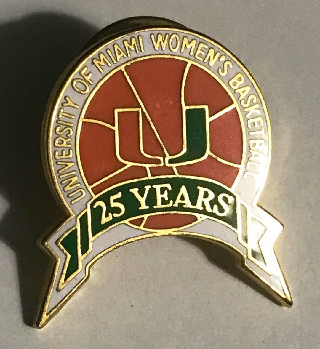 Vintage University of Miami UM Women’s Basketball 25 Years Tie Tack ...