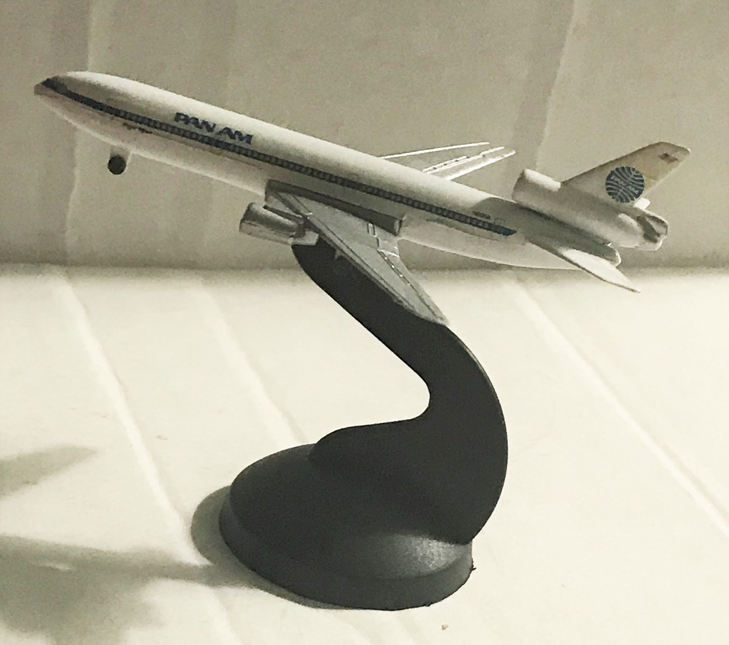 Vtg Pan Am Airlines DC-10 Aircraft LE German SCHABAK 1:600 Diecast ...