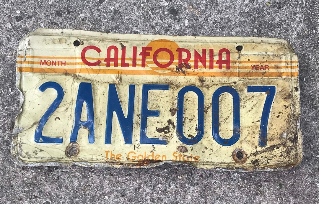 Vintage US California State Metal LICENSE Plate 1970s Sunset Vanity ...