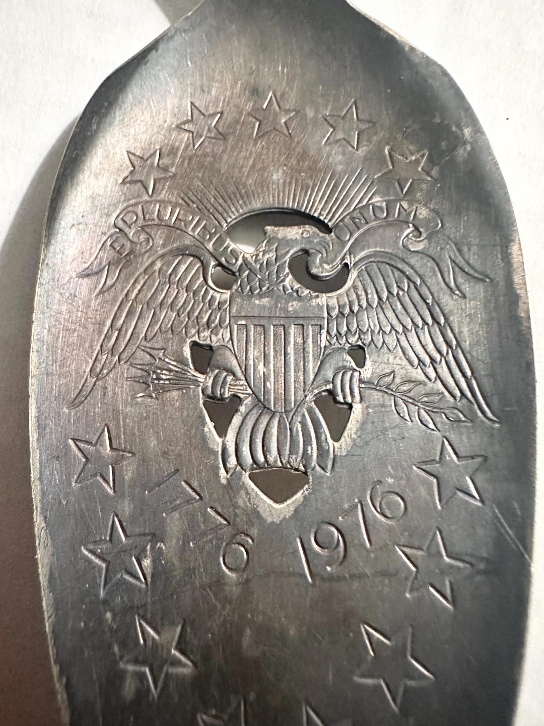 Patriotic American Eagle Community Silverplate Bicentennial 1776-1976 ...