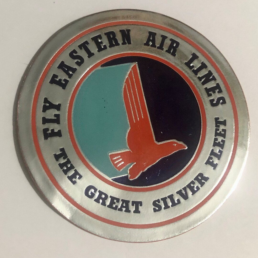 Vintage Eastern Airlines EAL Great Silver Fleet Luggage Sticker Label 3 ...
