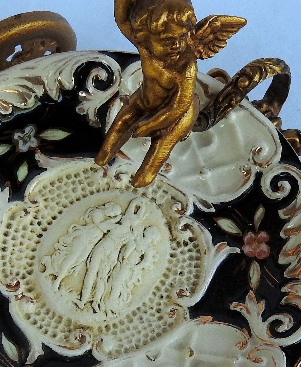 Vintage Rare Antique Cesello Greek Revival Ormolu Gilded | Etsy