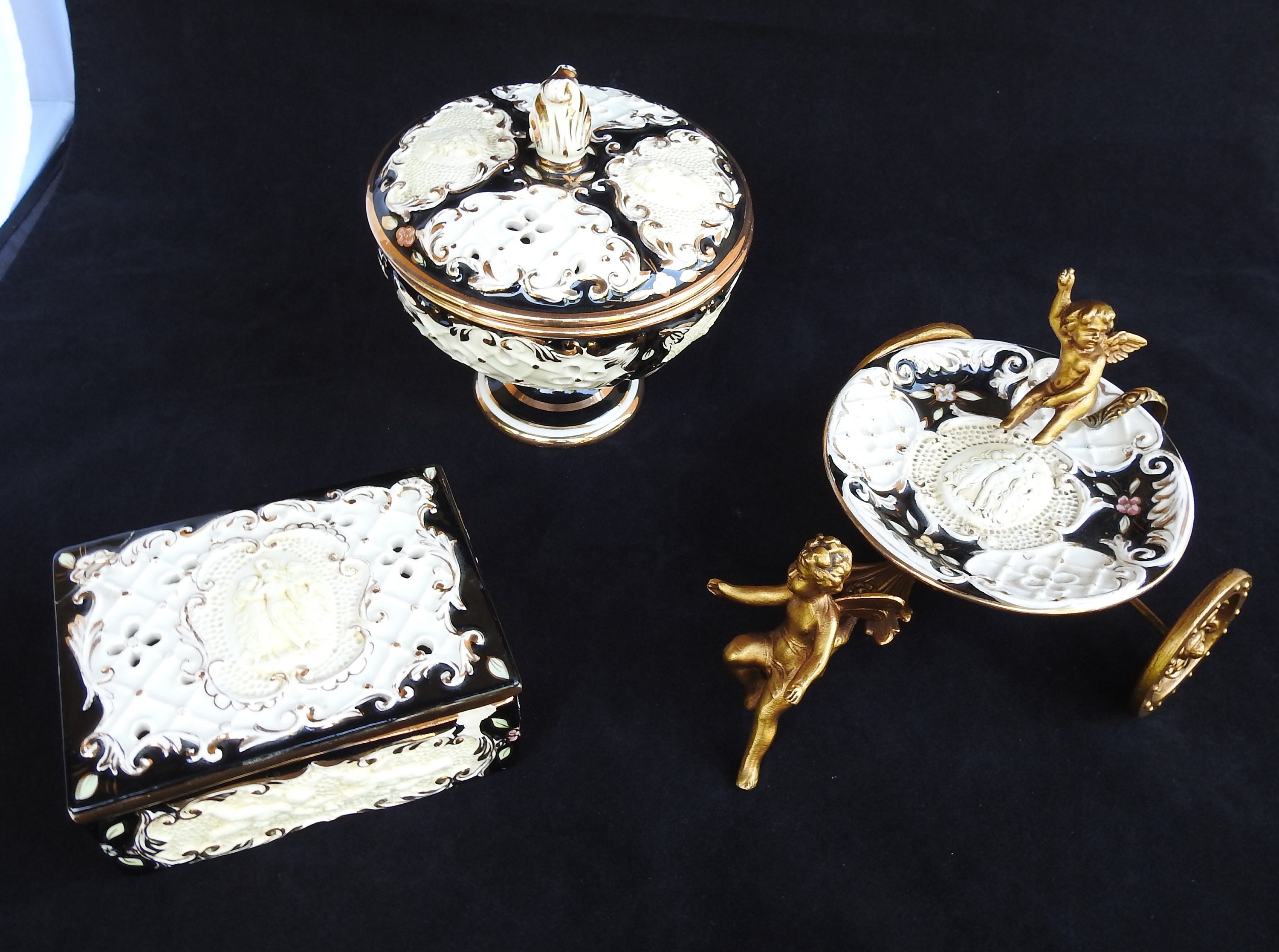 Vintage Rare Antique Cesello Greek Revival Ormolu Gilded | Etsy