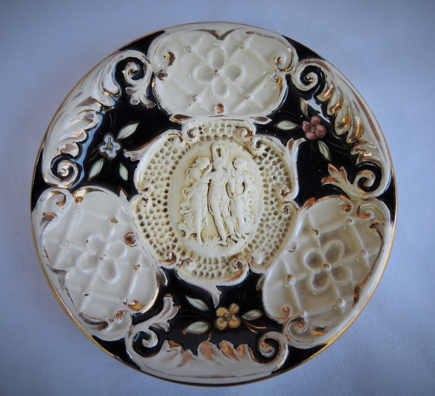 Vintage Rare Antique Cesello Greek Revival Ormolu Gilded | Etsy