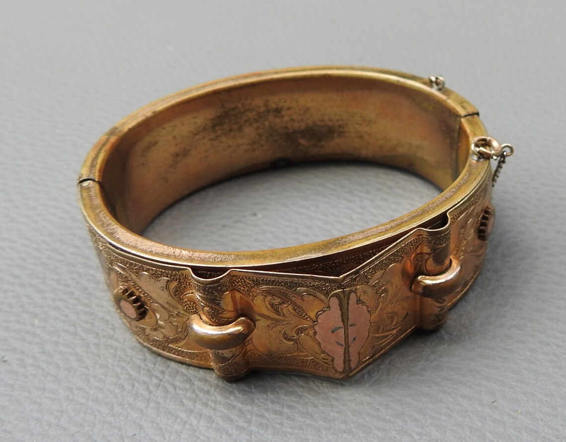Vintage Antique Bates & Bacon Victorian 12KT Gold Filled Art Nouveau ...