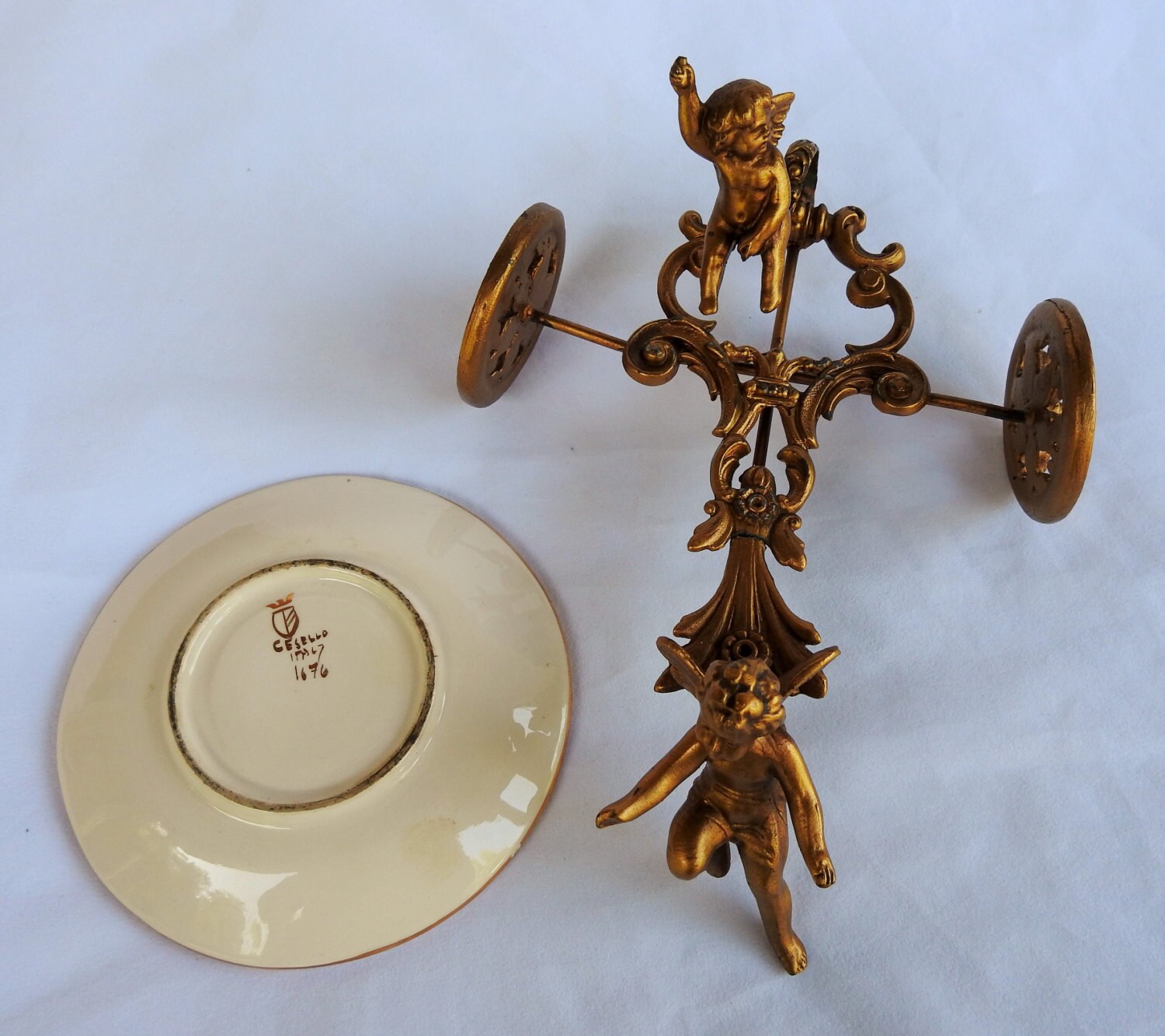 Vintage Rare Antique Cesello Greek Revival Ormolu Gilded | Etsy