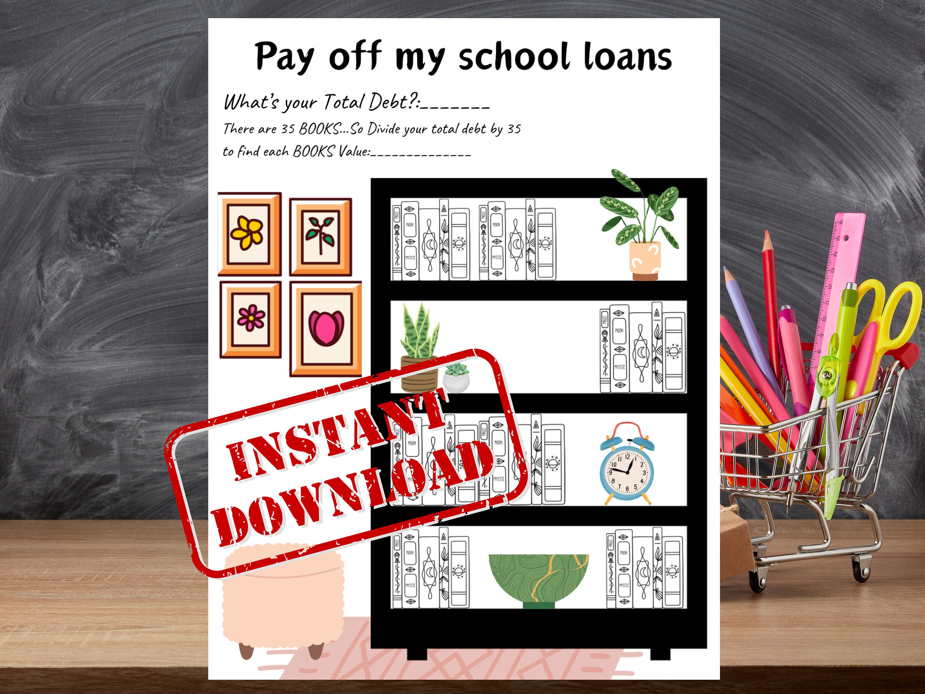 Debt Tracker | Pay off School Loan Tracker | Savings Tracker Printable ...