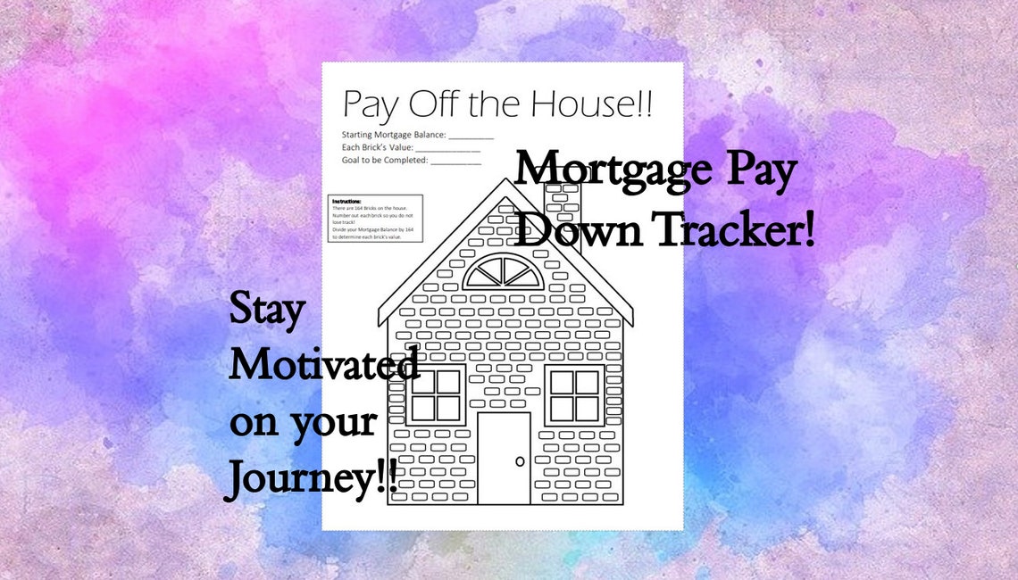 Pay off the House Tracker | Savings Tracker | House Tracker | Savings ...
