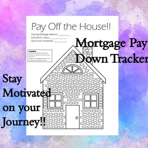 Pay off the House Tracker | Savings Tracker | House Tracker | Savings ...