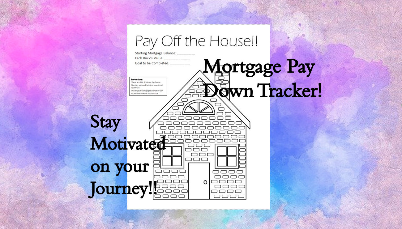 Pay off the House Tracker | Savings Tracker | House Tracker | Savings ...