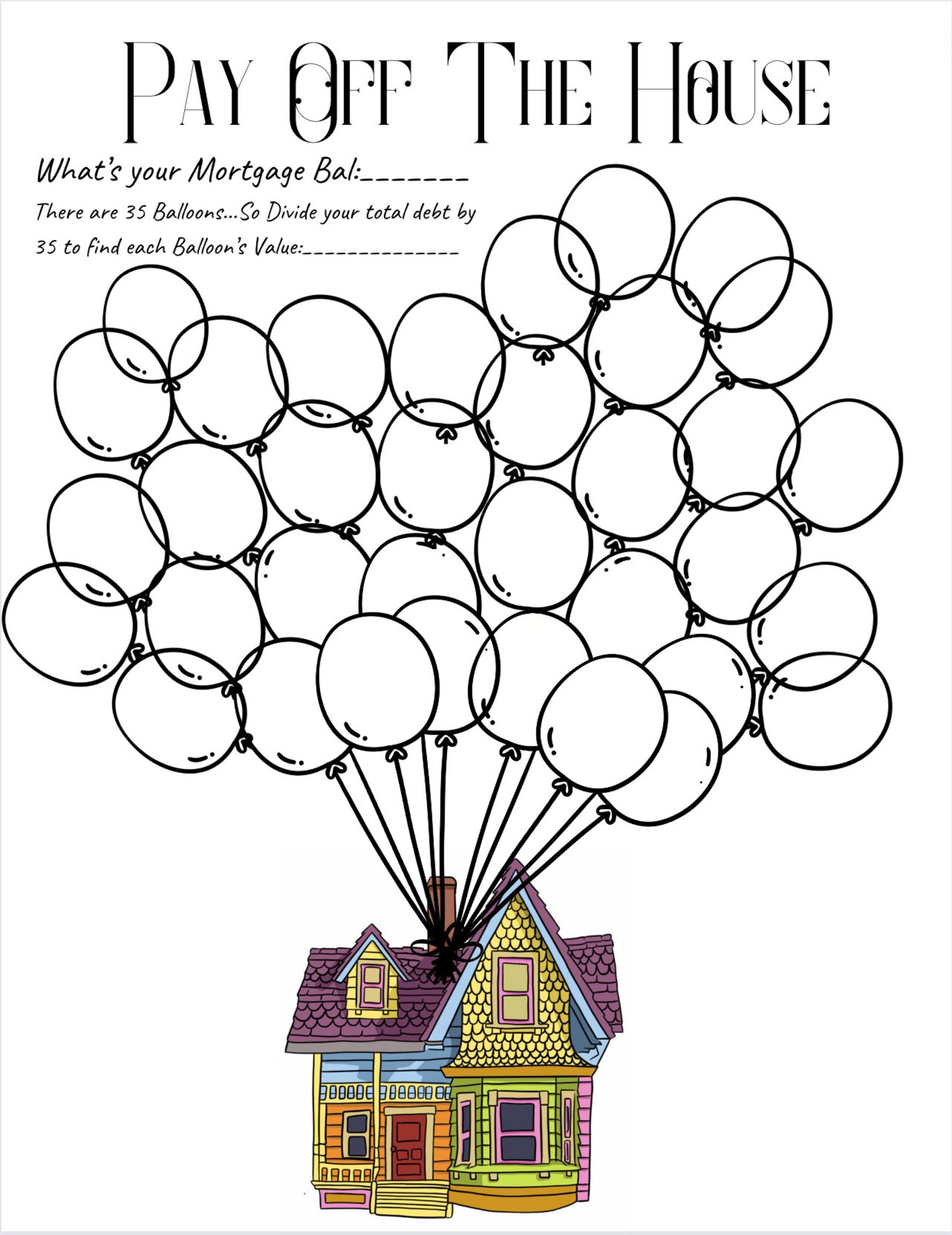 Pay off the House Tracker Savings Tracker House Tracker Savings Tracker ...