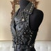 Black Spiked Studded Leather Punk Vest, M - Etsy