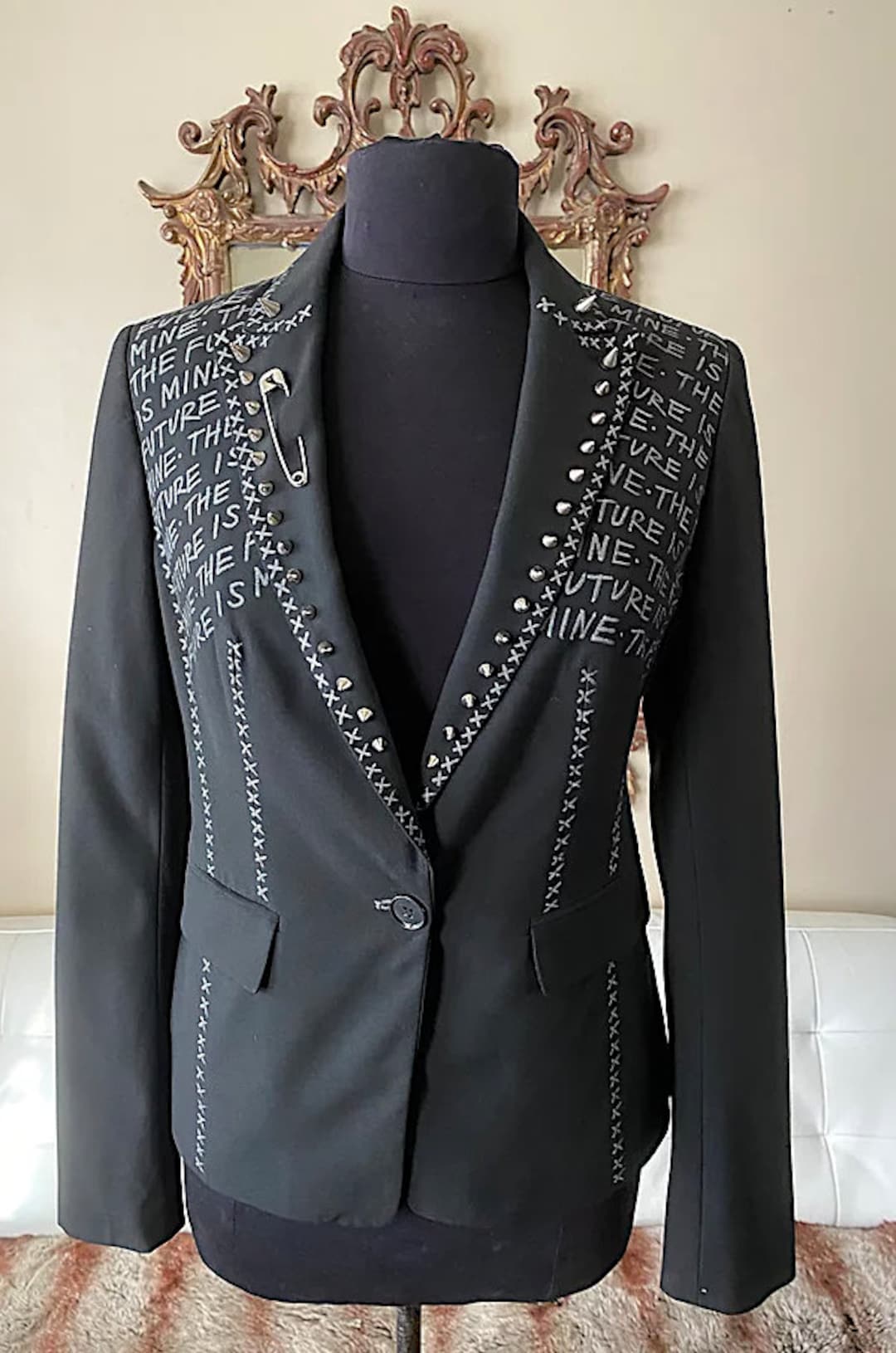 Punk Suit Jacket, the Future is Mine, Womens Size 6/ S/M - Etsy