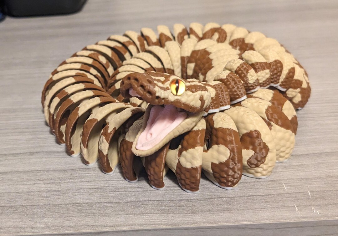 3d Printed Articulated Ball Python - Etsy