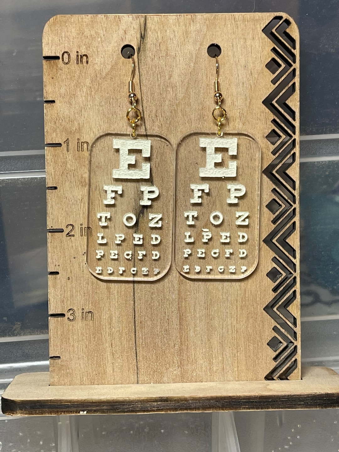 Eye Chart Earrings - Etsy