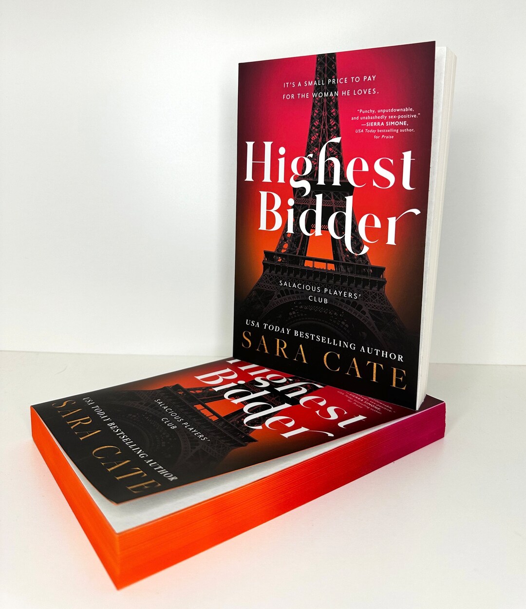 Highest Bidder by Sara Cate - Custom Sprayed Edges - Etsy