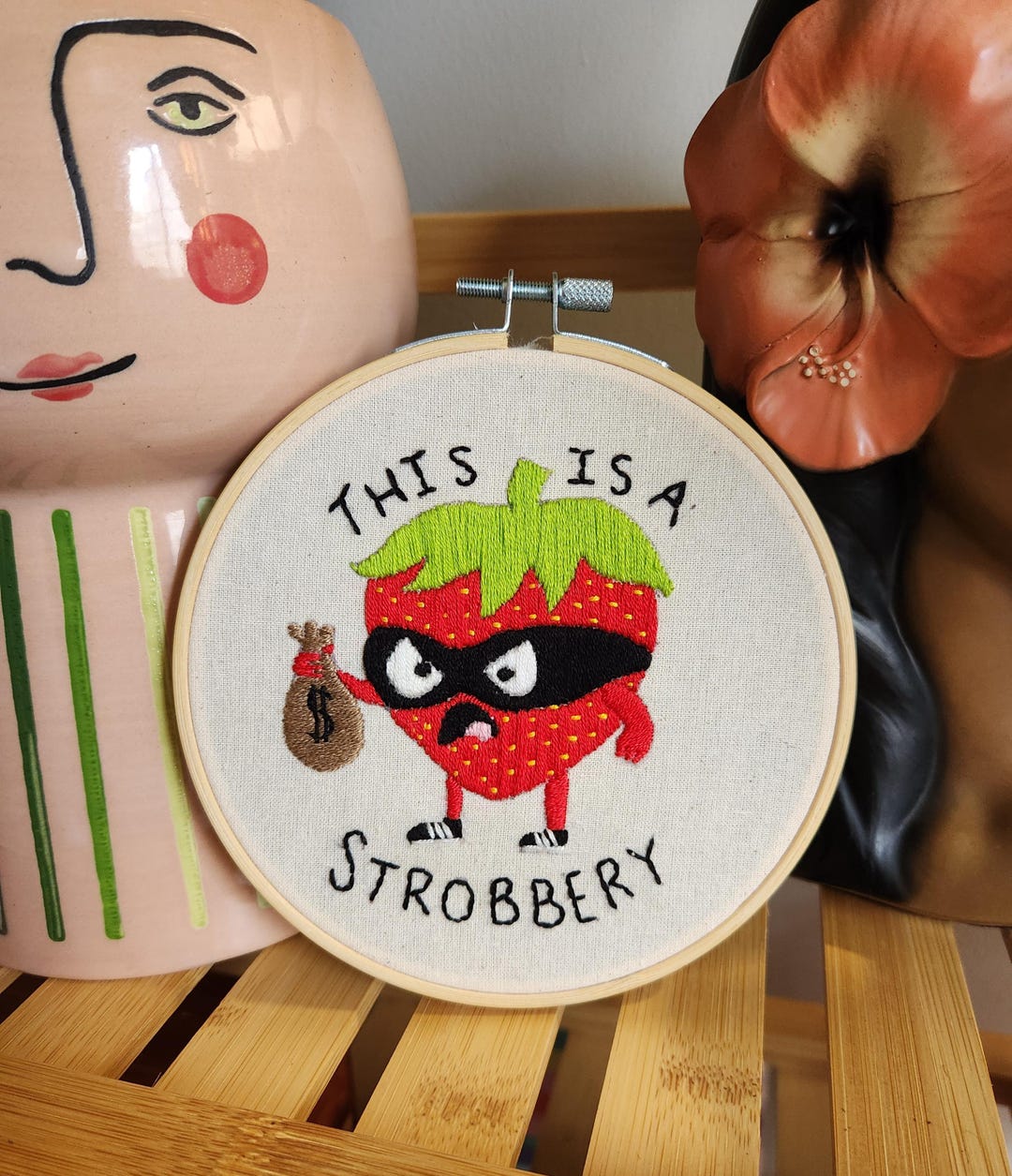 This is a Strobbery Embroidery Decor - Etsy