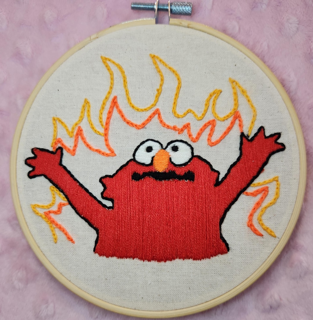 Hellmo Elmo Meme Embroidery - Etsy