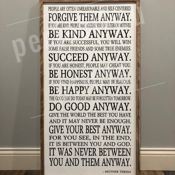 Be Kind Anyway - Etsy
