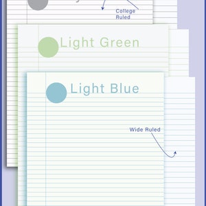 Printable Lined Paper Printable Double-sided Lined Paper Printable ...