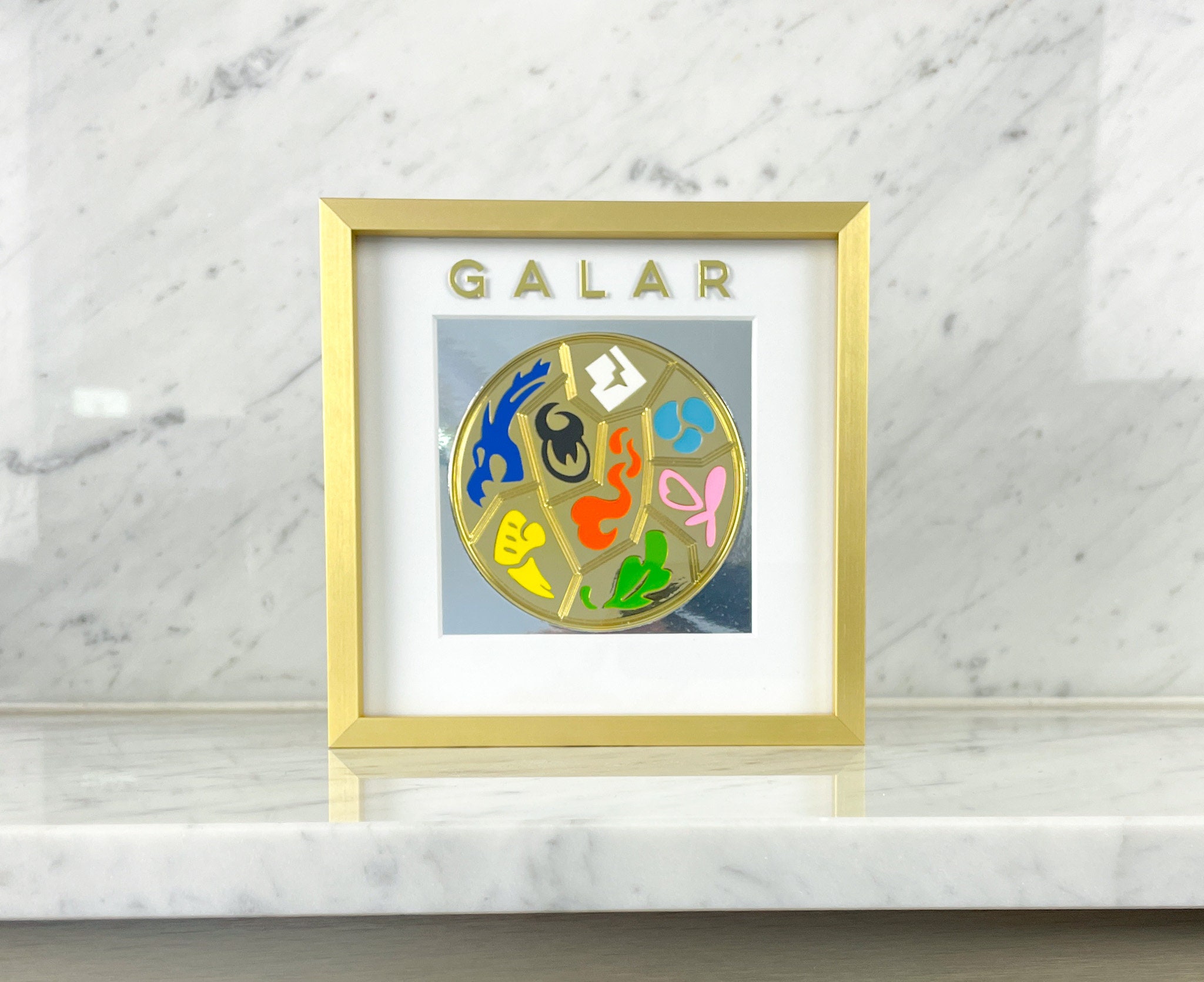 Galar Pokemon Sword and Shield Gym Badge in Gold and Silver - Etsy UK