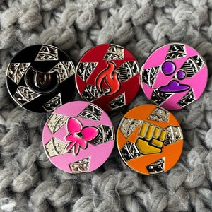 Complete 18 Gym Badges Paldea Scarlet & Violet Exclusively Made Enamel ...