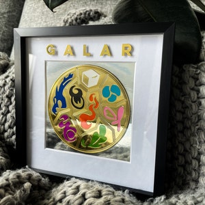 Galar Pokemon Sword and Shield Gym Badge in Gold and Silver Medal Form ...