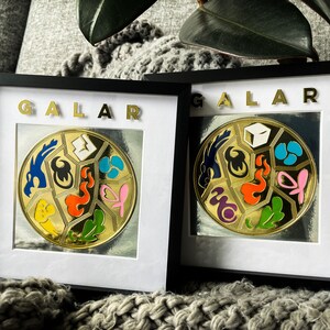 Galar Pokemon Sword and Shield Gym Badge in Gold and Silver Medal Form ...