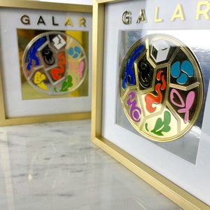 Galar Pokemon Sword and Shield Gym Badge in Gold and Silver Medal Form ...