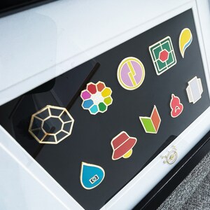 Complete Gary Oak Kanto Rival Pokemon Gym Badge Set of 10 - Etsy
