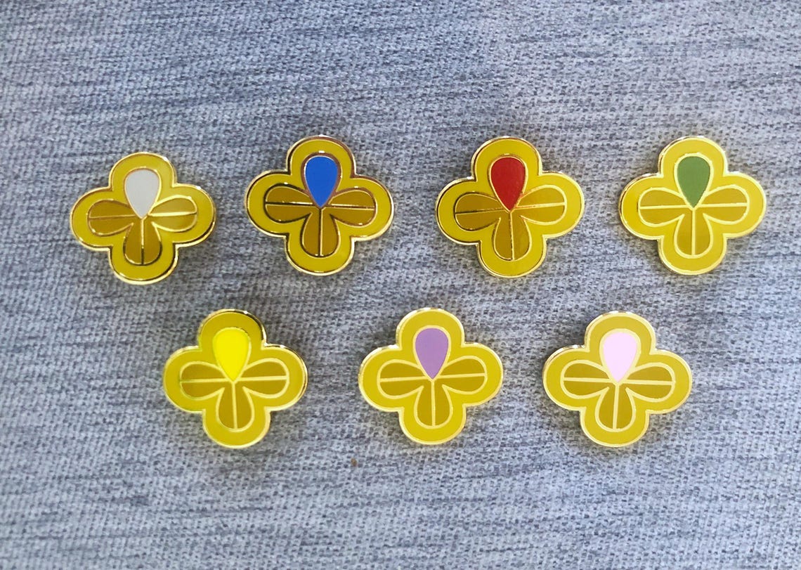 Complete Alola Pokemon Captain Kahuna Trial Gym Badge/symbol Set of 7 ...