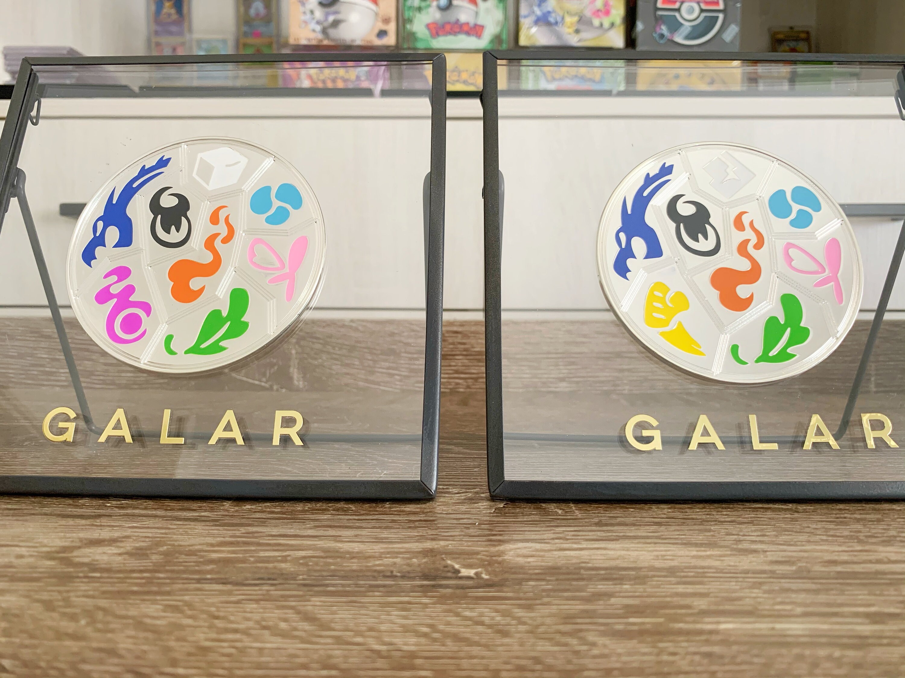 Galar Pokemon Sword and Shield Gym Badge in Gold and Silver | Etsy