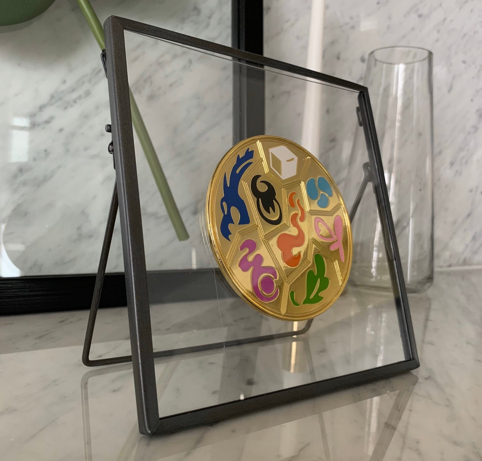 Galar Pokemon Sword and Shield Gym Badge in Gold and Silver | Etsy