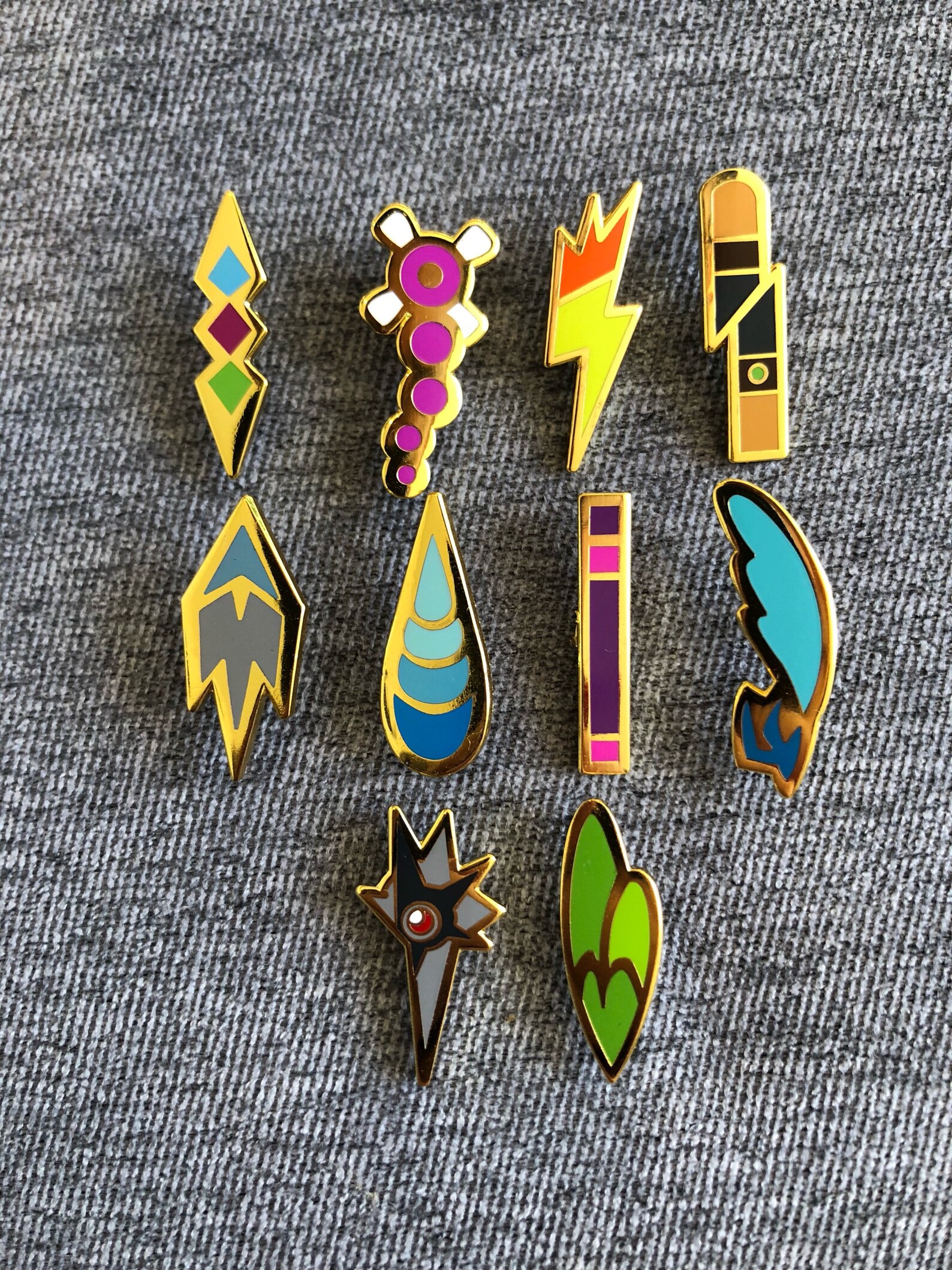 Framed Collection Complete Pokemon Badges - Etsy