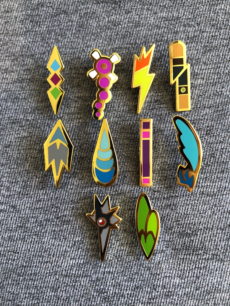 Framed Collection Complete Pokemon Badges - Etsy