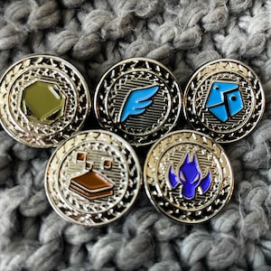 Complete 18 Gym Badges Paldea Scarlet & Violet Exclusively Made Enamel ...