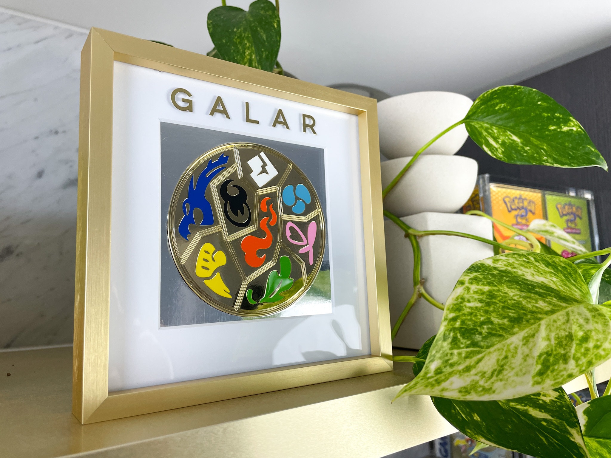 Galar Pokemon Sword and Shield Gym Badge in Gold and Silver | Etsy ...