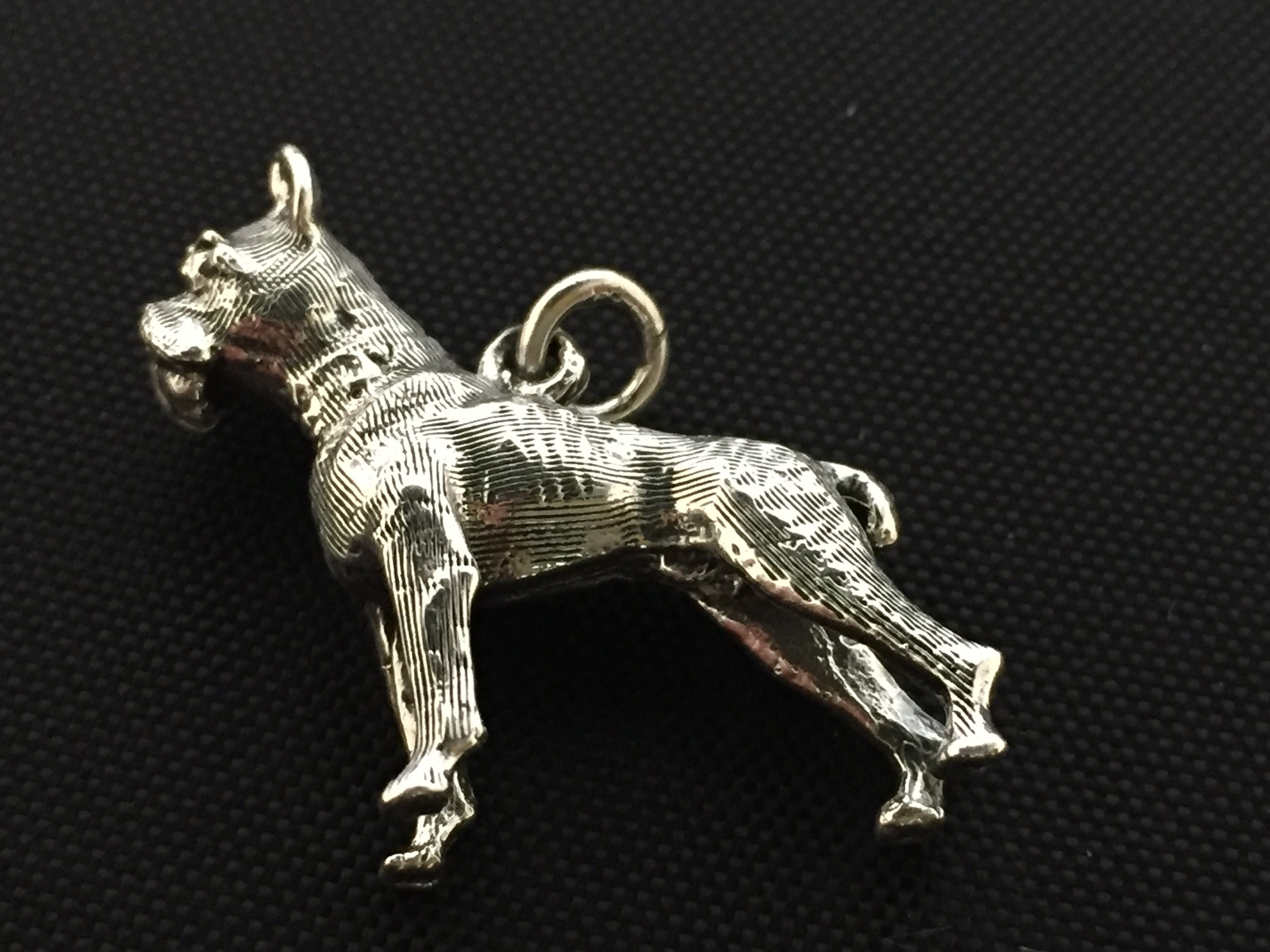 Boxer Dog Pendant / Charm Sterling Silver - Etsy Ireland