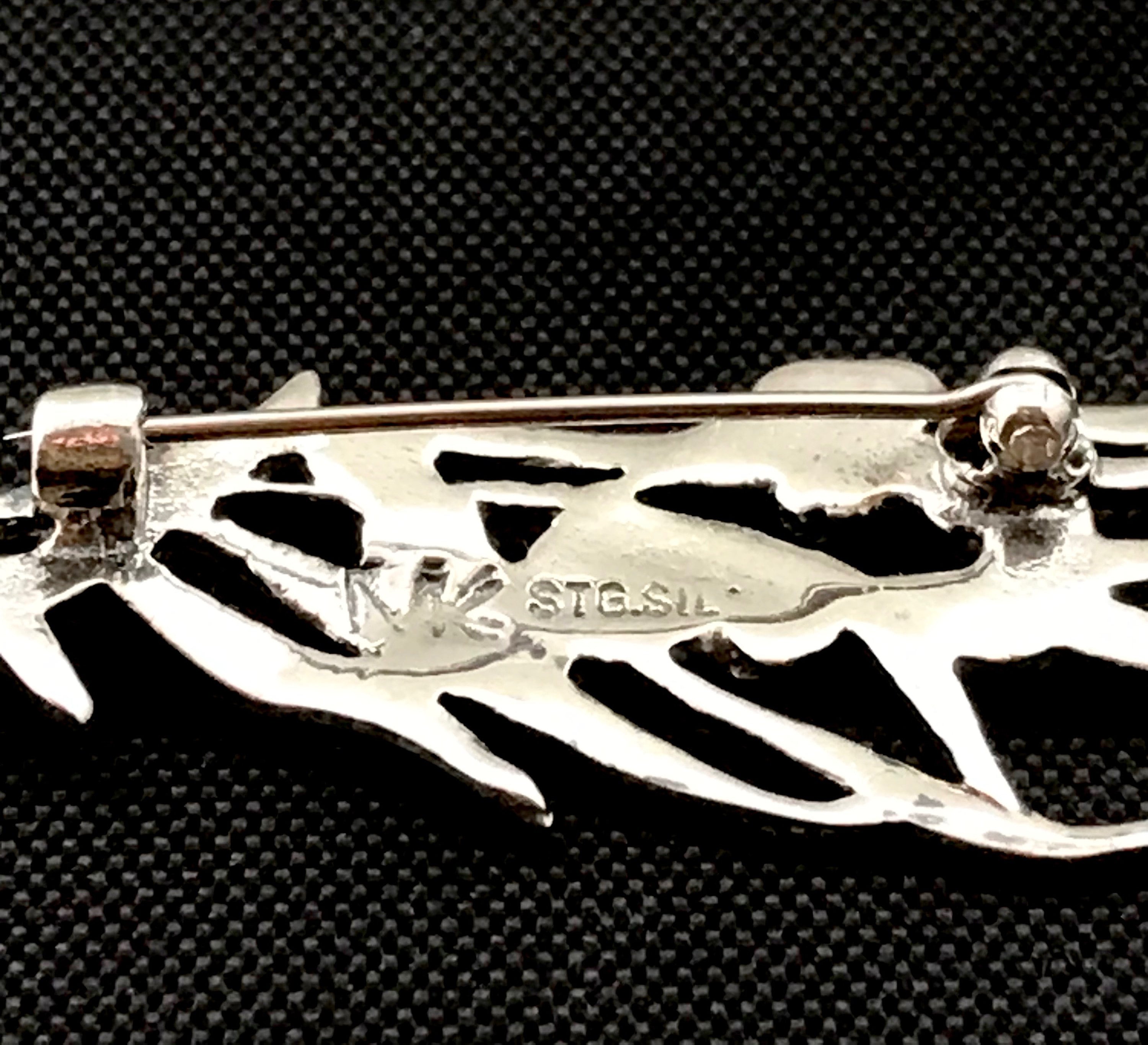 Wattle Brooch- Solid Sterling Silver 55mm Aussie Gift, Australian ...
