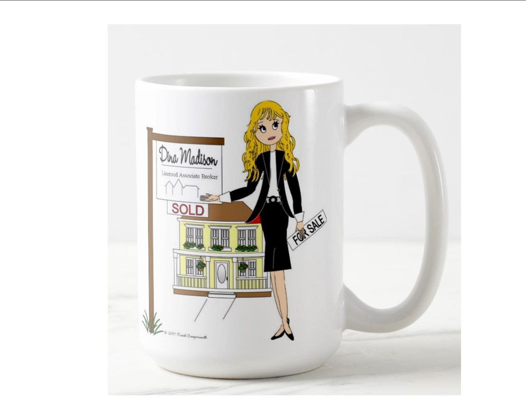 Realtor Mugs - Female - Personalized - Etsy