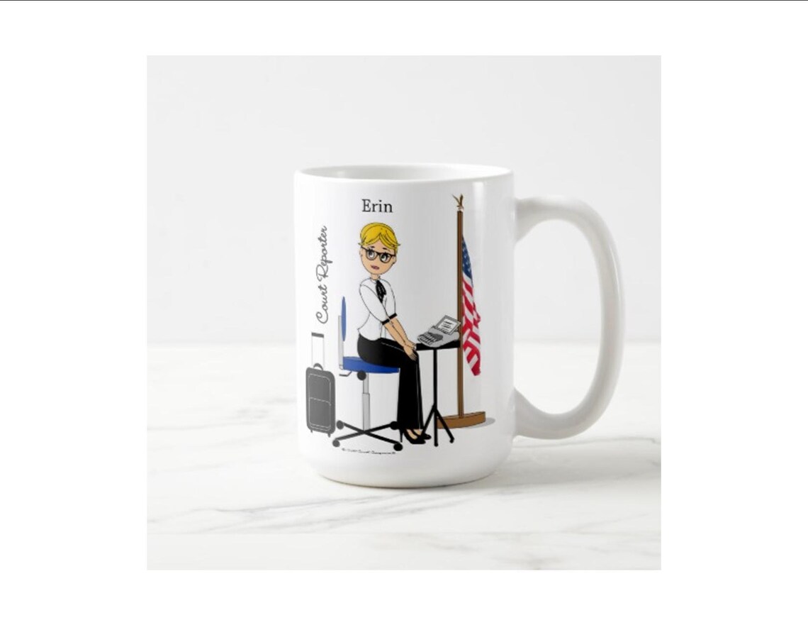 Courtroom Reporter Mug - Personalized - Etsy