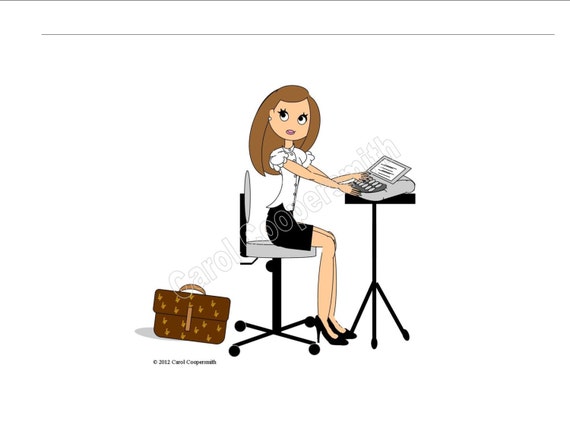 Cartoon Reporter And Notepad